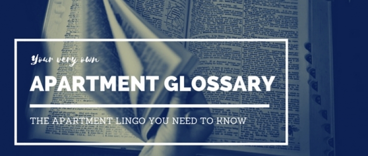 Apartment Lingo - A Glossary of Terms You Need to Know